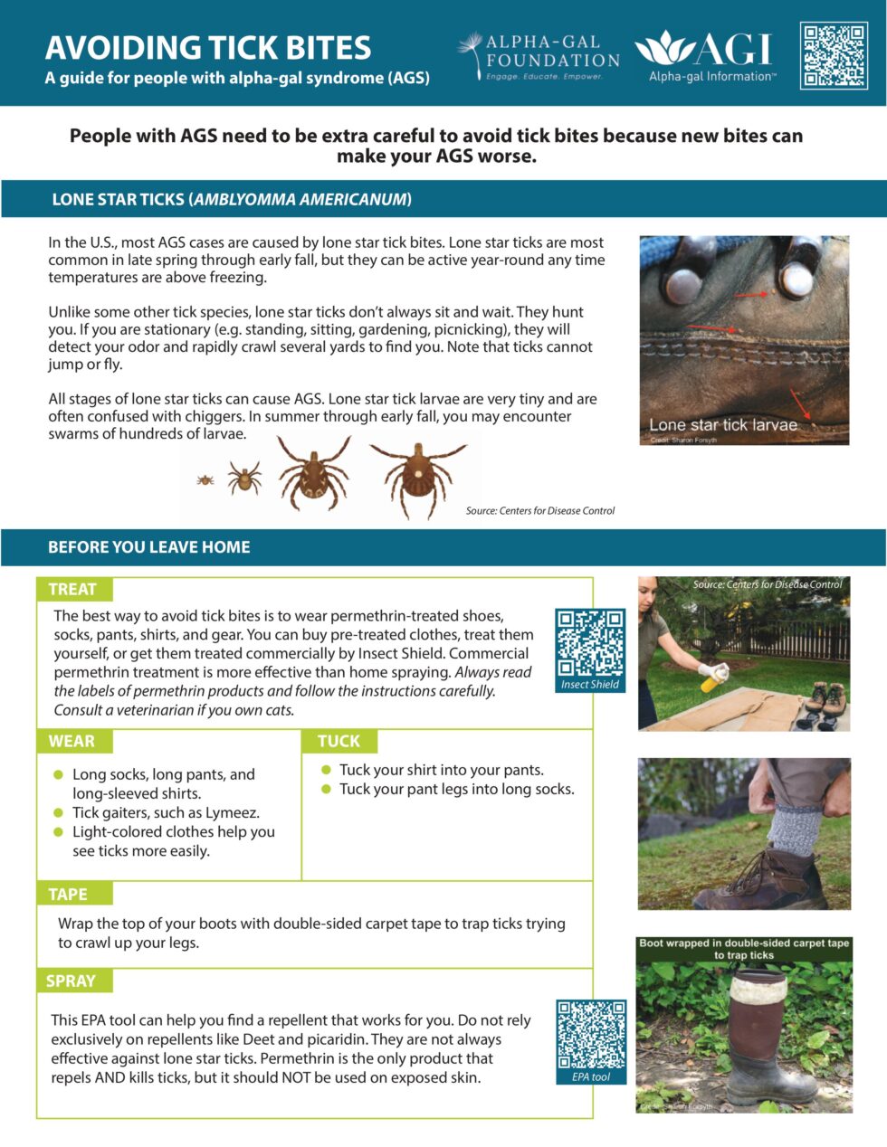 Patient Handouts - Alpha-gal Information: Providers